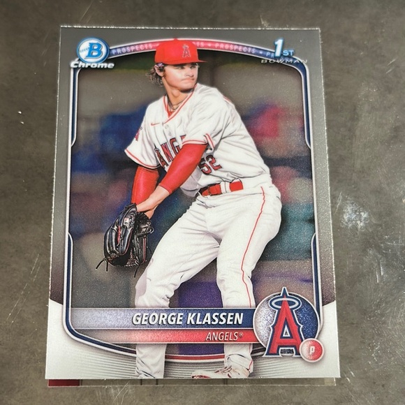 Other | George Klassen Angels Baseball Card | Poshmark